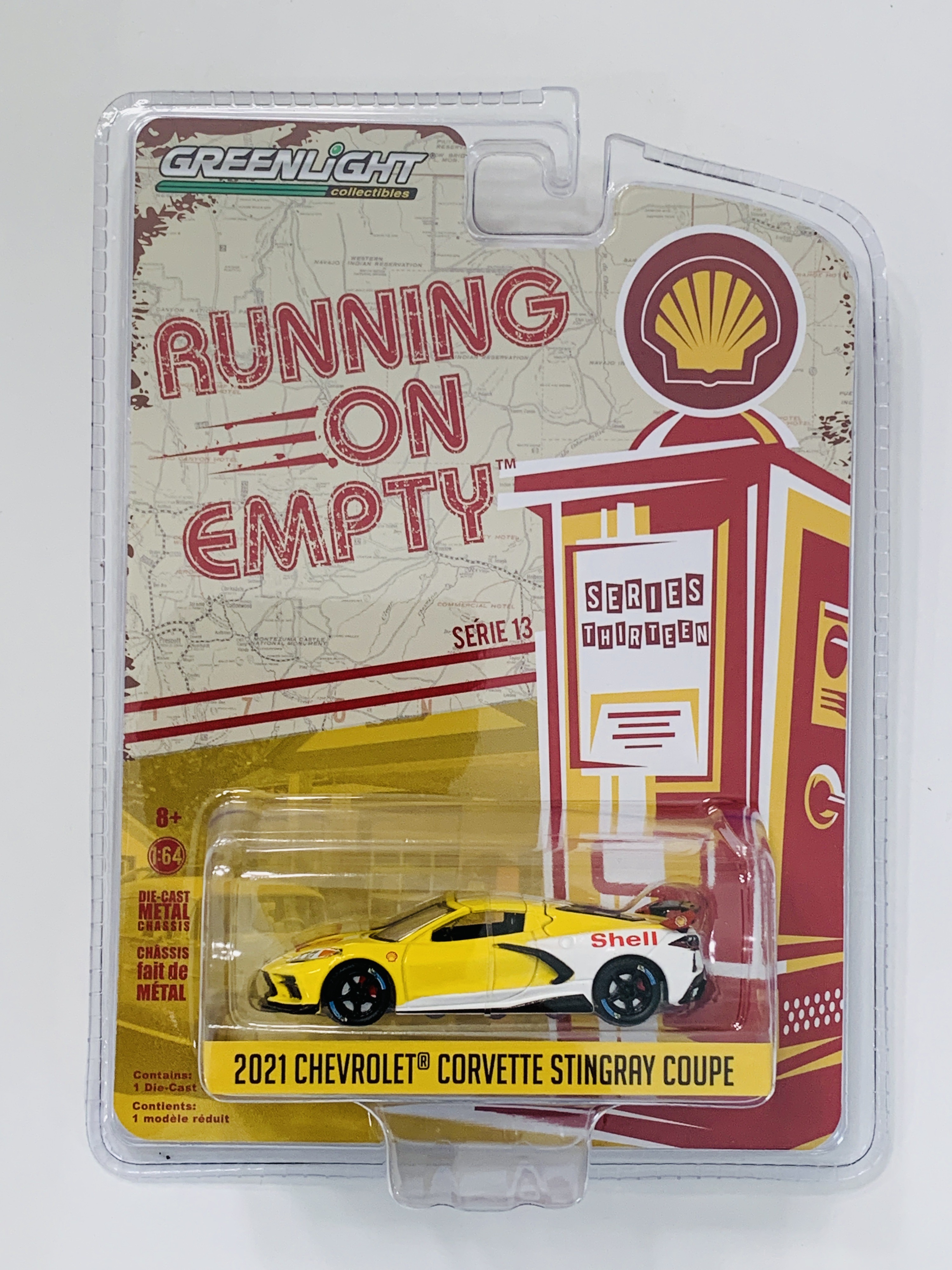 Greenlight Running On Empty Shell 2021 Chevrolet Corvette Stingray Coupe