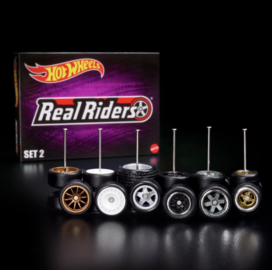 Hot Wheels Real Riders Tire/Wheel/Axel Set 2 - 6 Pack