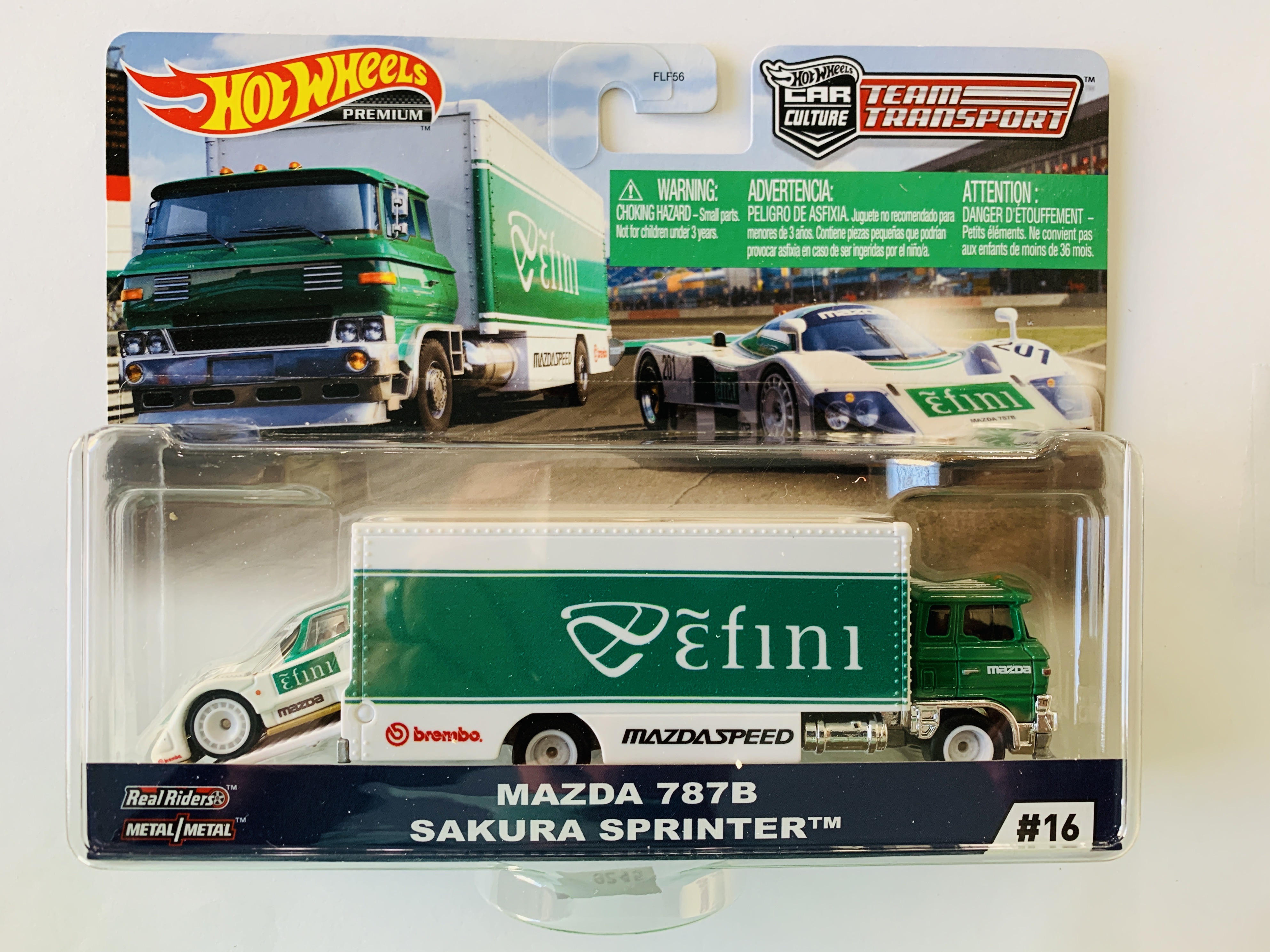 Hot Wheels Team Transport Mazda 787B With Sakura Sprinter