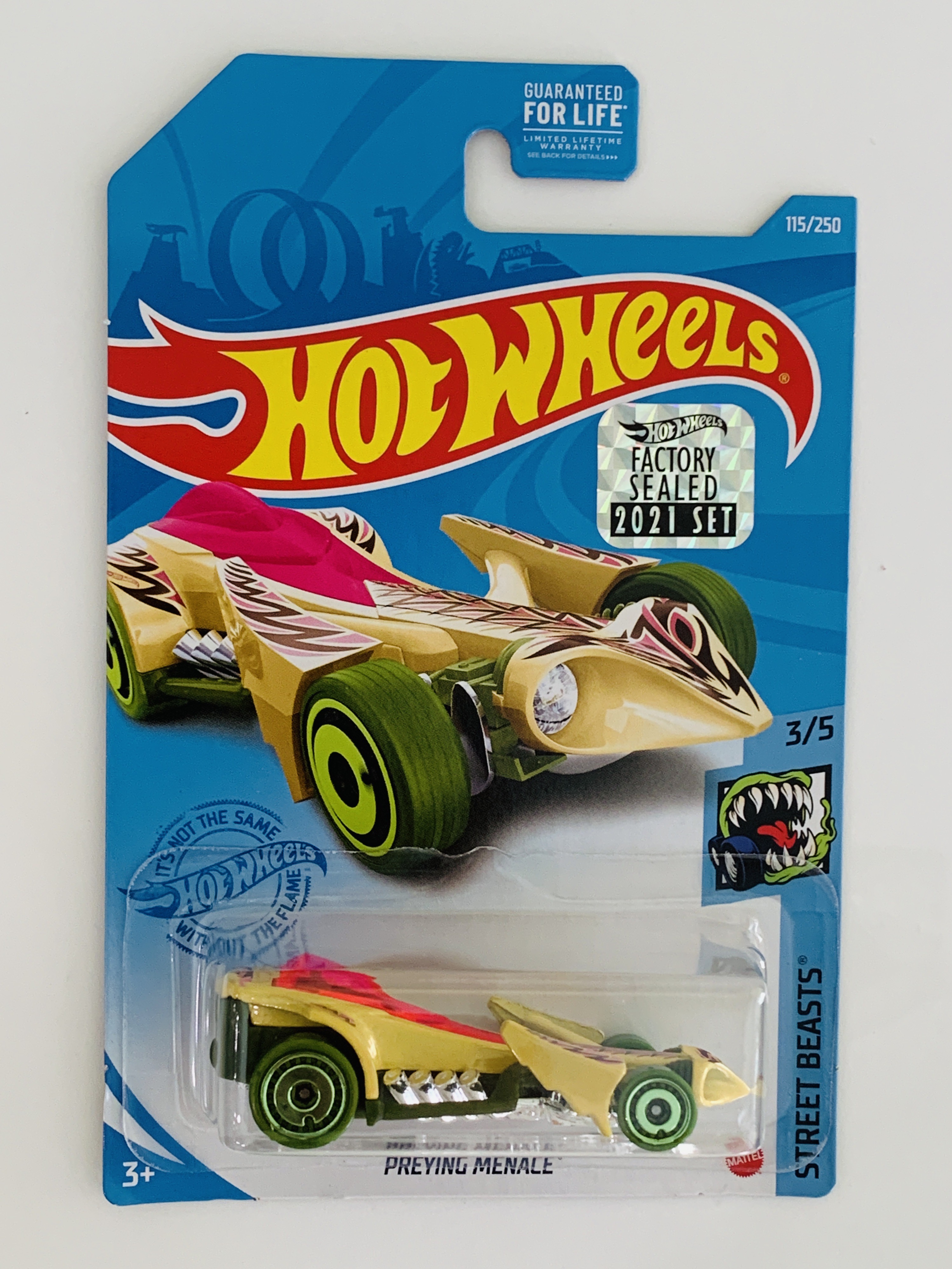 Hot Wheels 2021 Factory Set #115 Preying Menace - Yellow