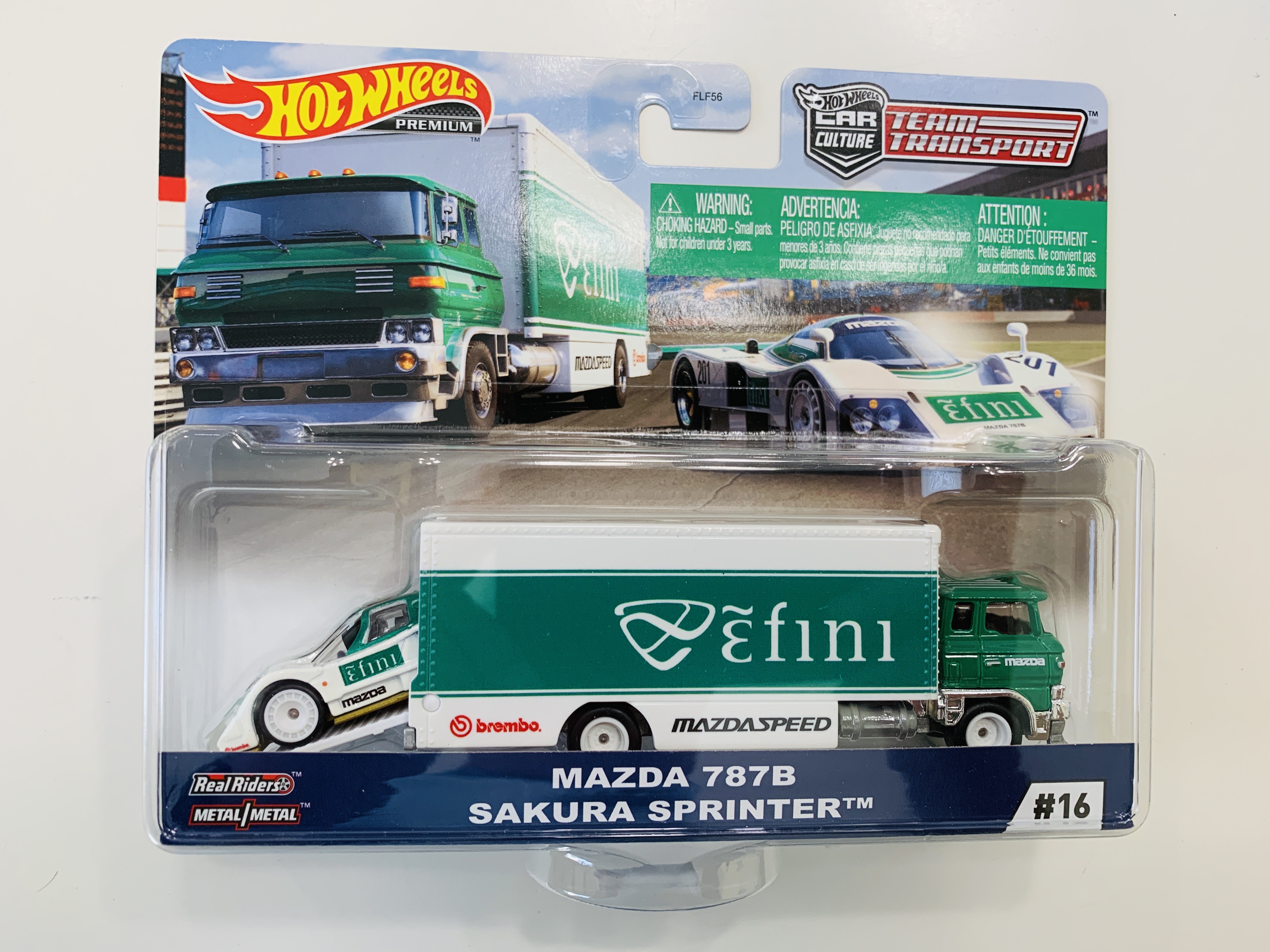 Hot Wheels Team Transport #16 Mazda 787B / Sakura Sprinter