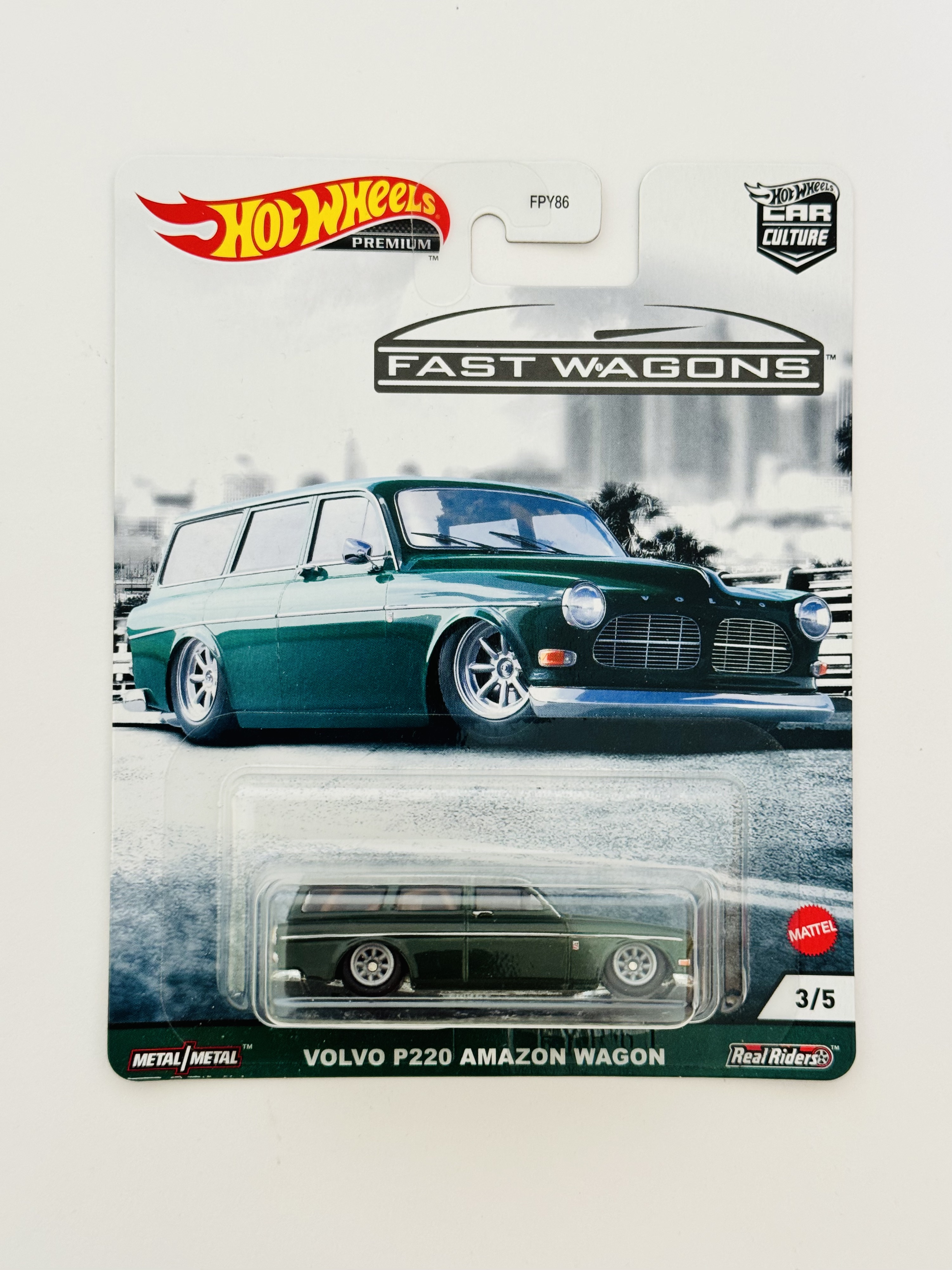 Hot Wheels Premium Fast Wagons Volvo P220 Amazon Wagon
