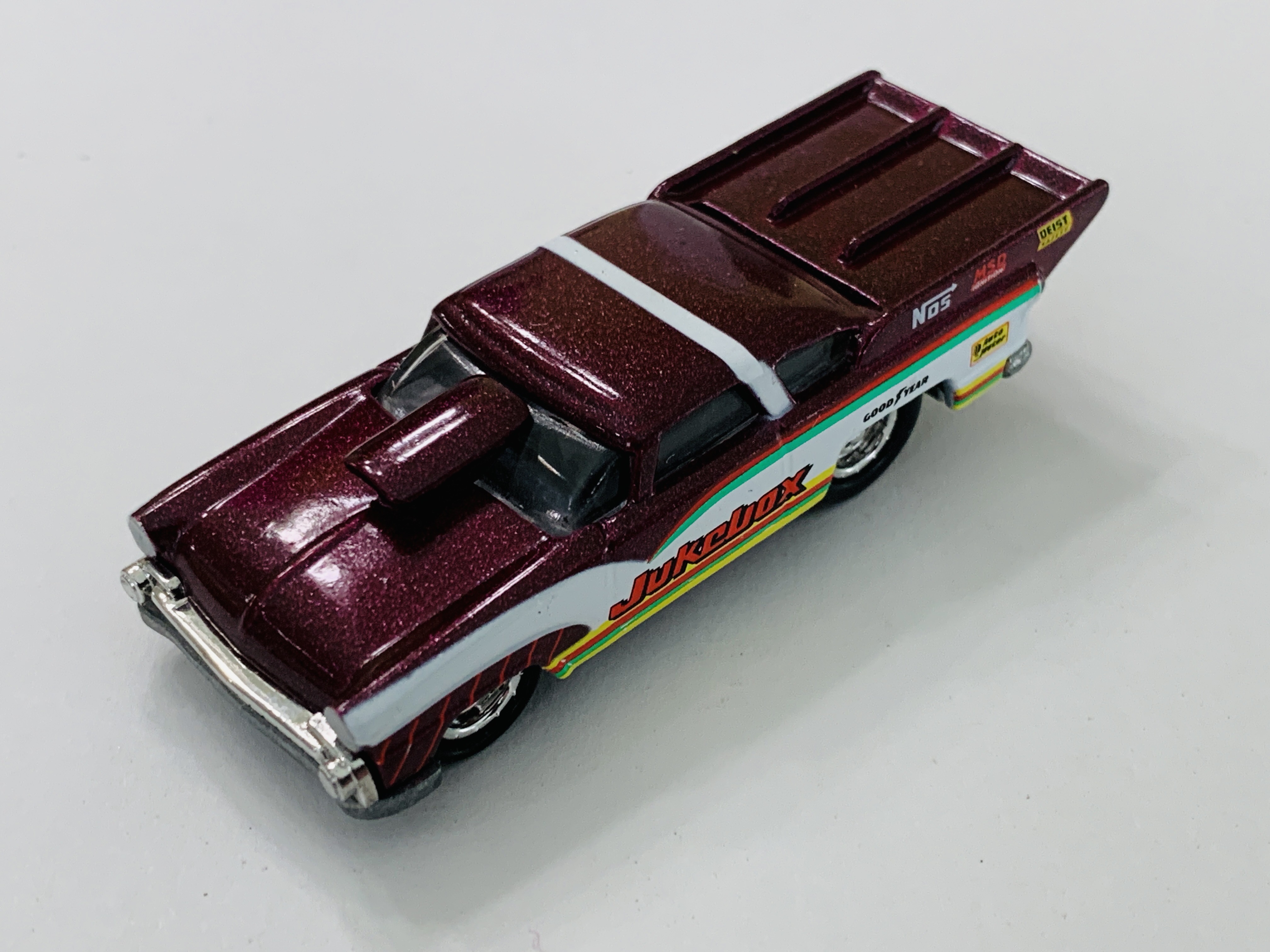 Johnny Lightning Jukebox Dragster - Maroon