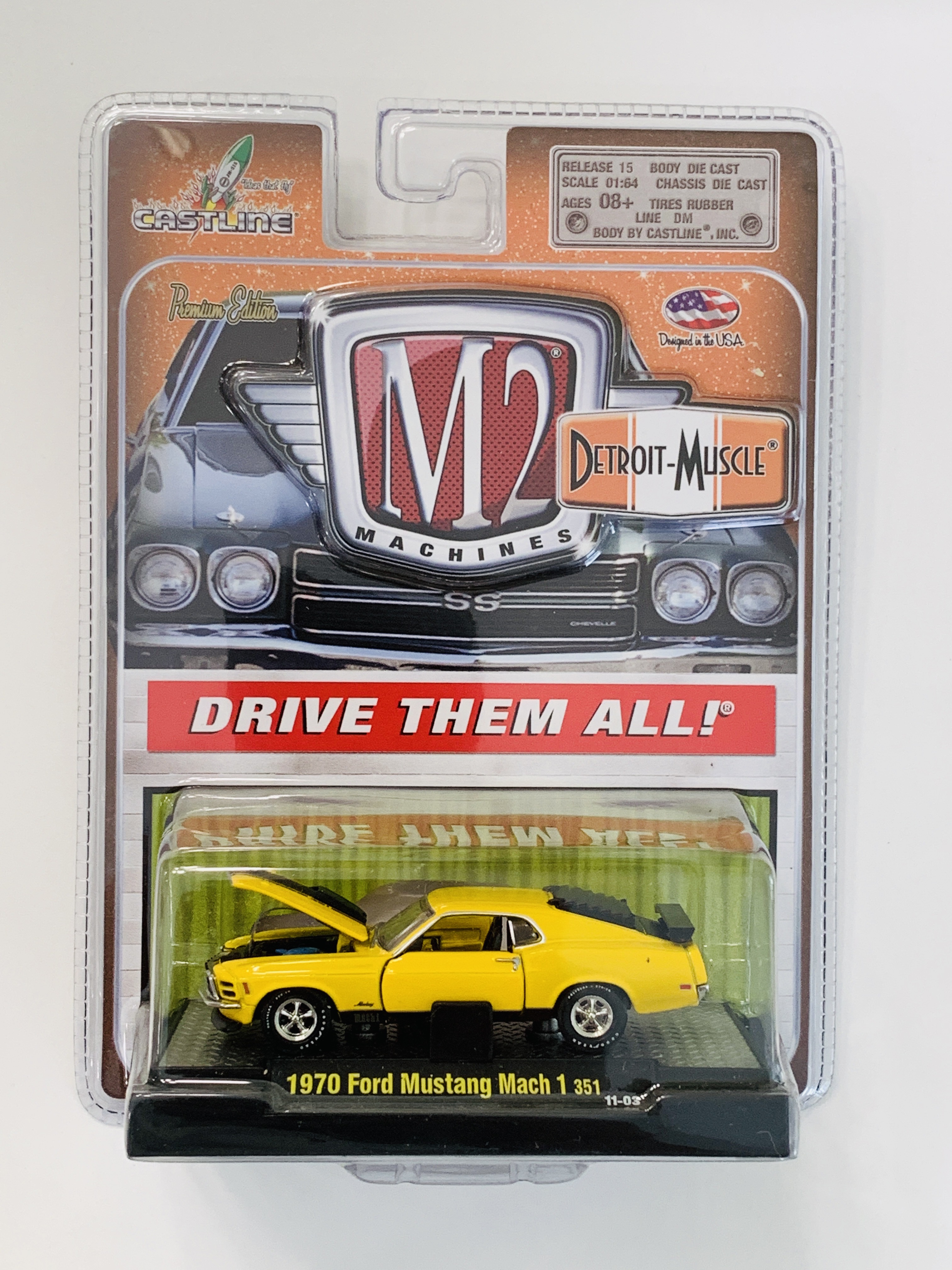 M2 Machines Detroit-Muscle 1970 Ford Mustang Mach 1 R15